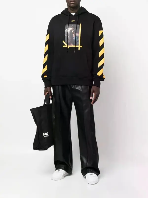 Off-White Caravaggio Print Cotton Hoodie