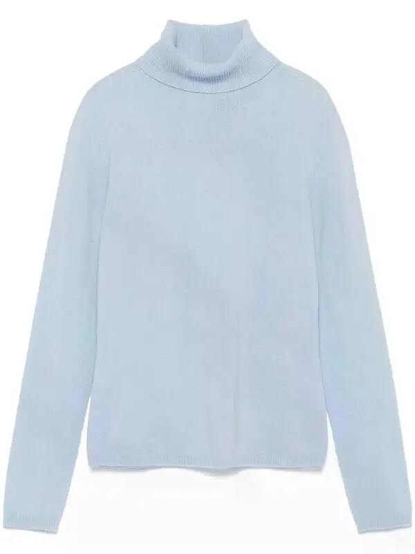 VANISE Cashmere Roll Neck Sweater - Blue