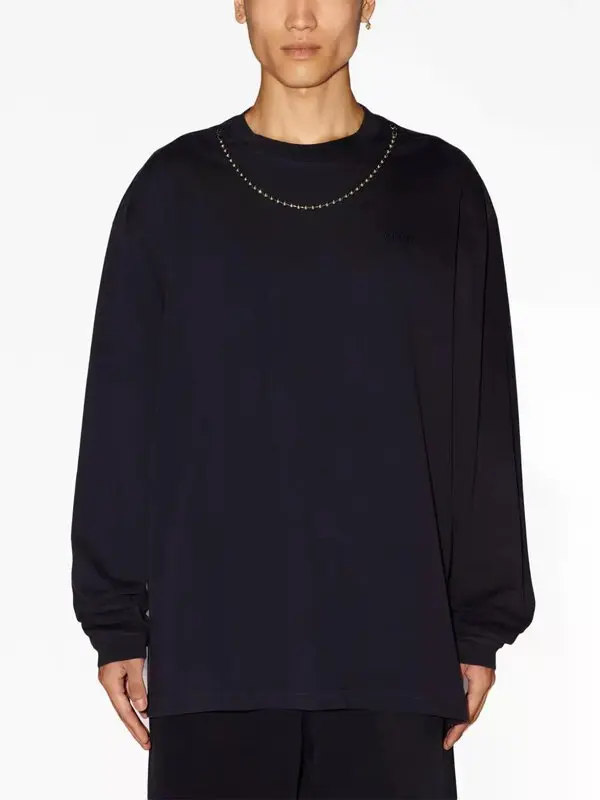 AMBUSH Chain-embellished Cotton Sweatshirt