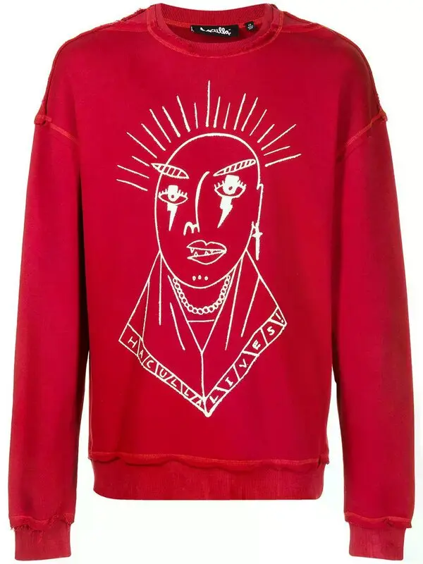 HACULLA. Logo-print Jumper - Red