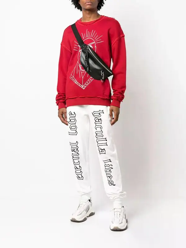 HACULLA. Logo-print Jumper - Red