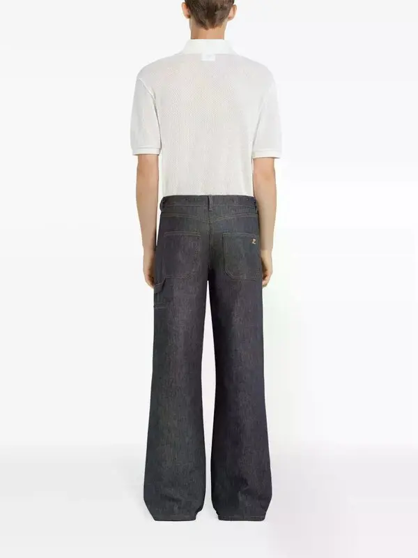 COURREGES Mesh Polo Shirt - White