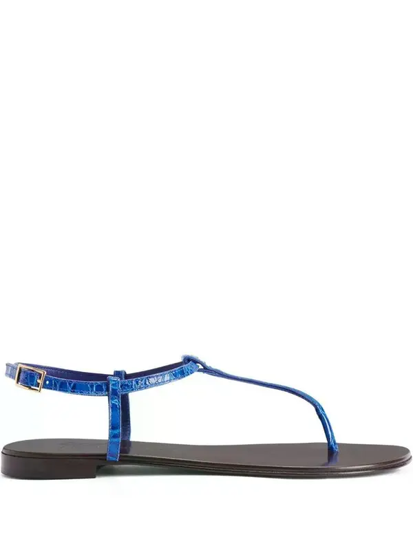 GIUSEPPE ZANOTTI Doriaane Buckled Sandals - Blue