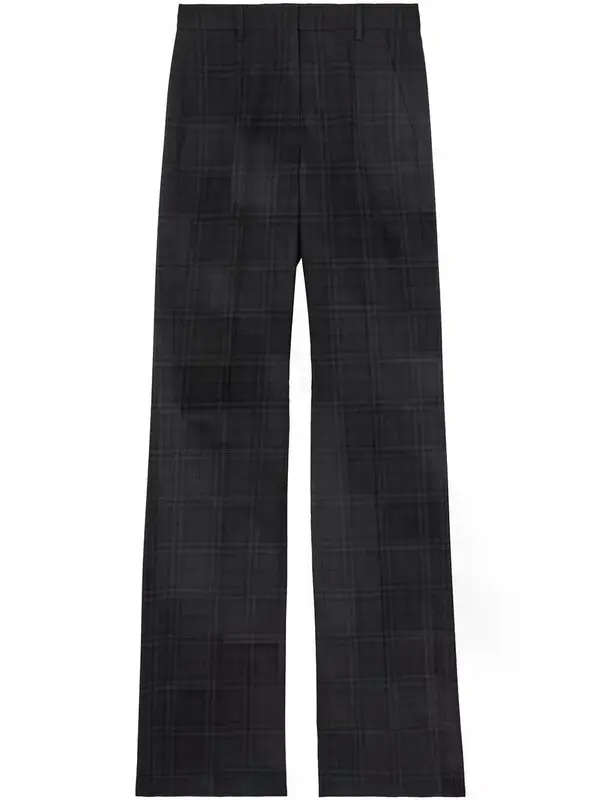 Burberry Check Wool Tailored Trousers