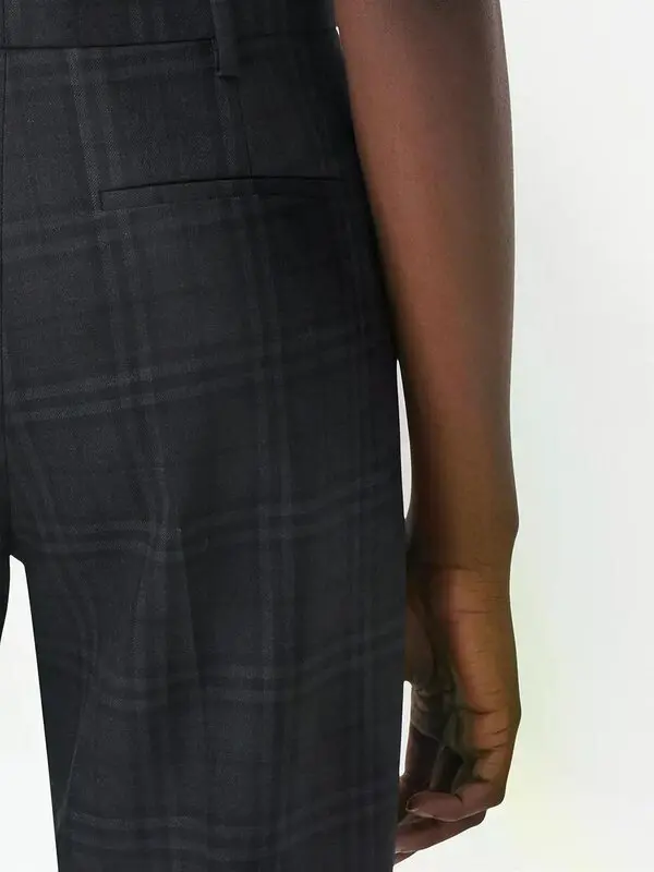 Burberry Check Wool Tailored Trousers