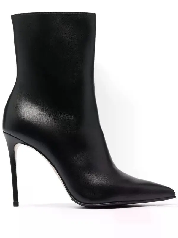 LE SILLA 110mm Eva Leather Ankle Boots - Black