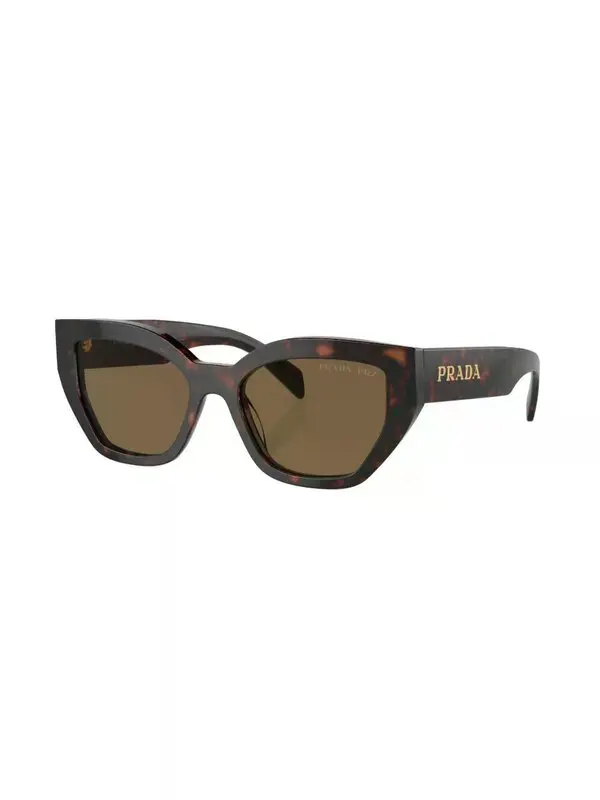 Prada Tortoiseshell-effect Cat-eye Sunglasses - Brown