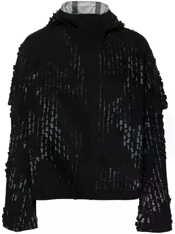 HELIOT EMIL Lasercut Pattern Hooded Jacket