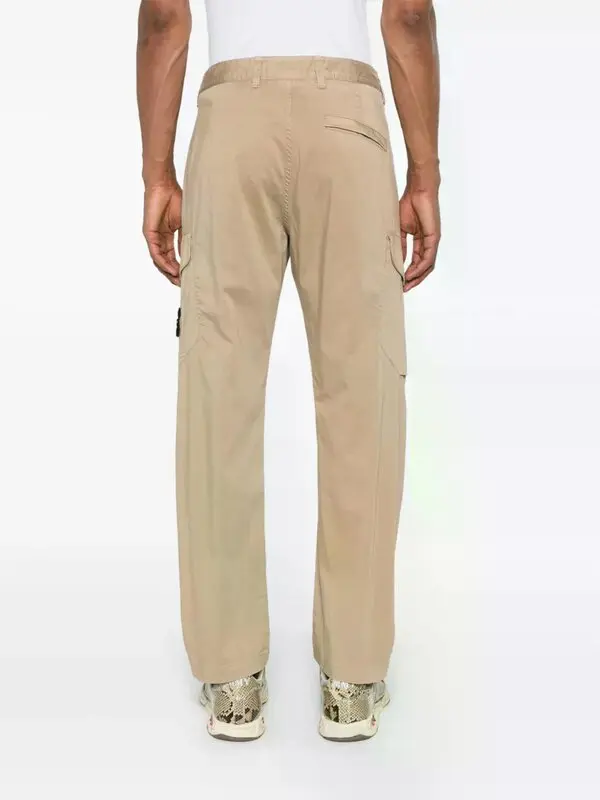 Stone Island Cargo Trousers With Concealed Fastening