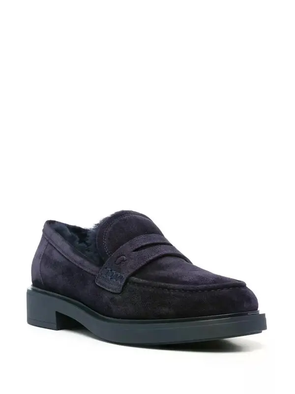 GIANVITO ROSSI Harris Loafers - Blue