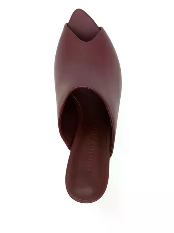 Studio Amelia Helix Leather Heeled Sandals