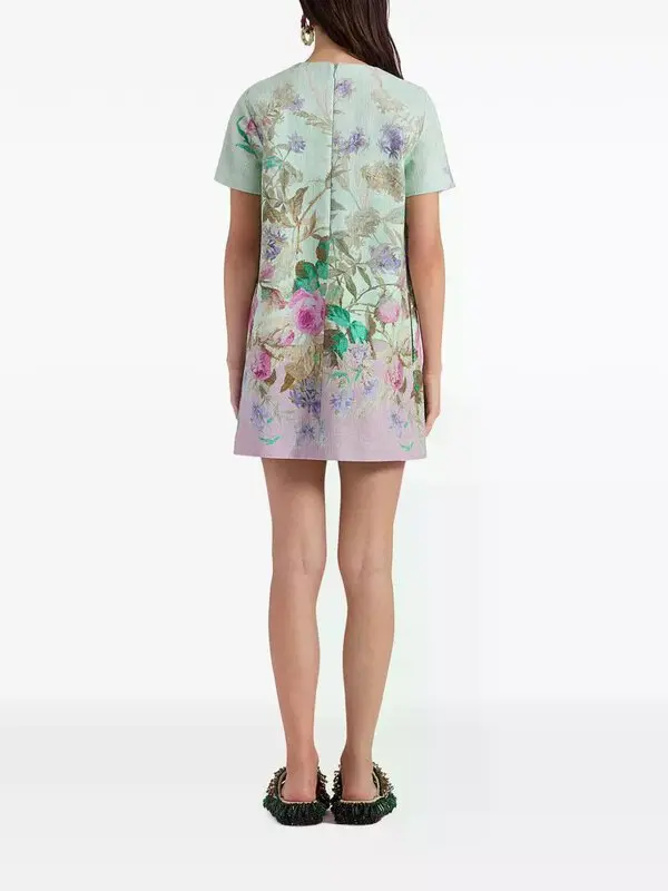 La DoubleJ Floral Print Mini Dress
