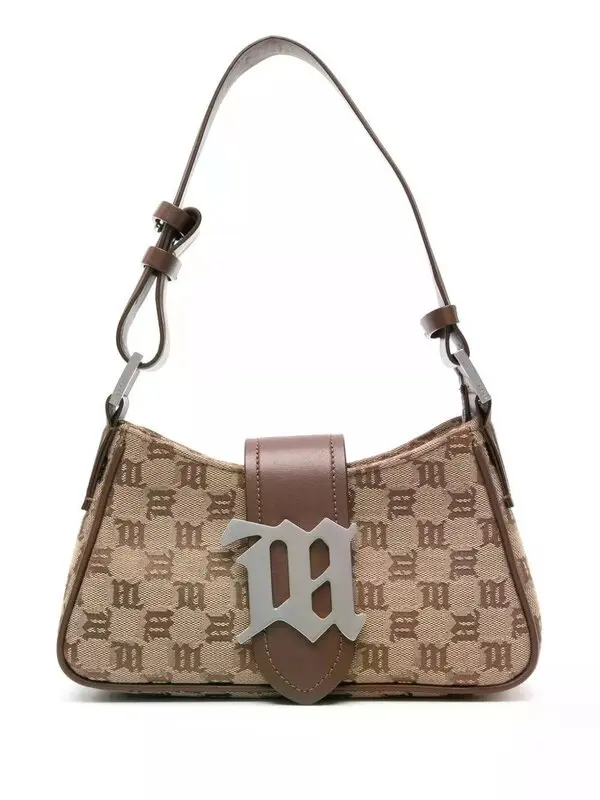 MISBHV Monogram Jacquard Canvas Tote Bag - Neutrals