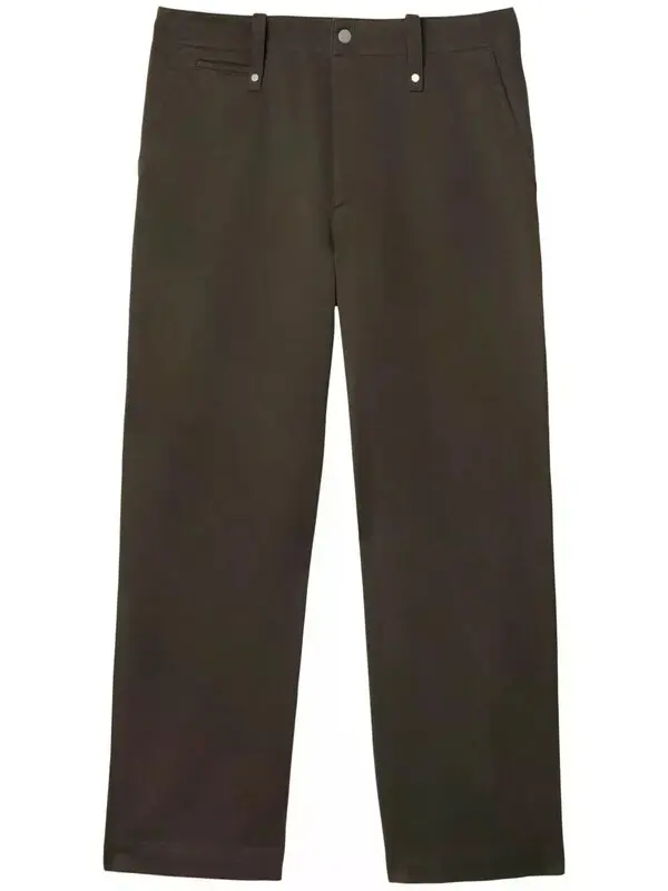 Burberry Wide-leg Cotton Trousers