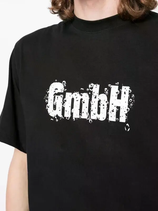 GMBH Logo-print Crew-neck T-shirt