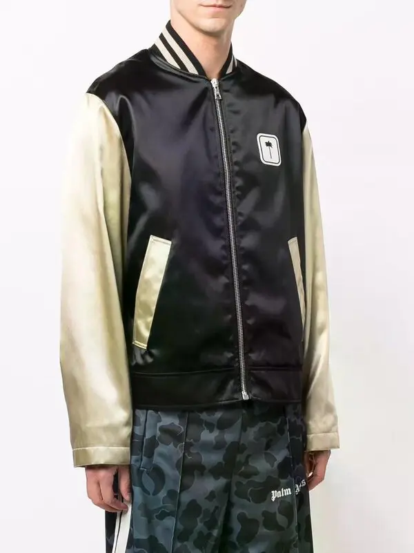 Palm Angels Colour-block Bomber Jacket