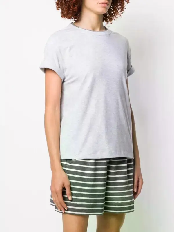Brunello Cucinelli Beaded Round Neck T-shirt