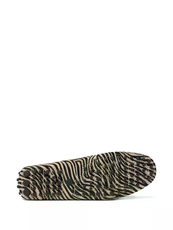 SCAROSSO Ashley Loafers With Zebra Print And Rubber Sole