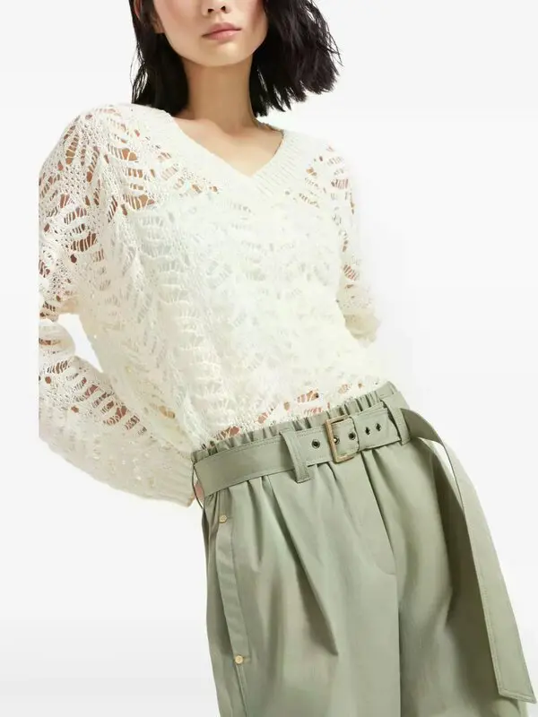 Brunello Cucinelli Belted Gabardine Trousers