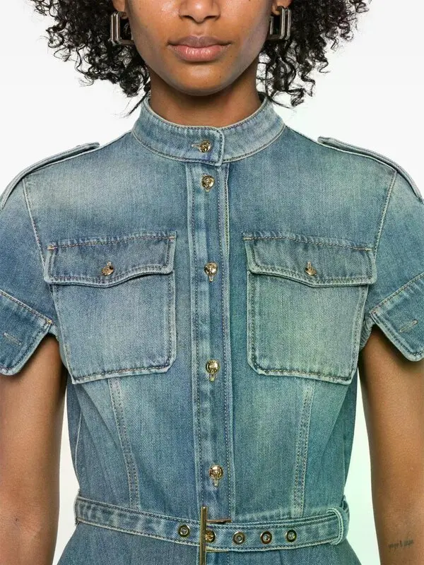 Alexander McQueen Denim Mini Dress
