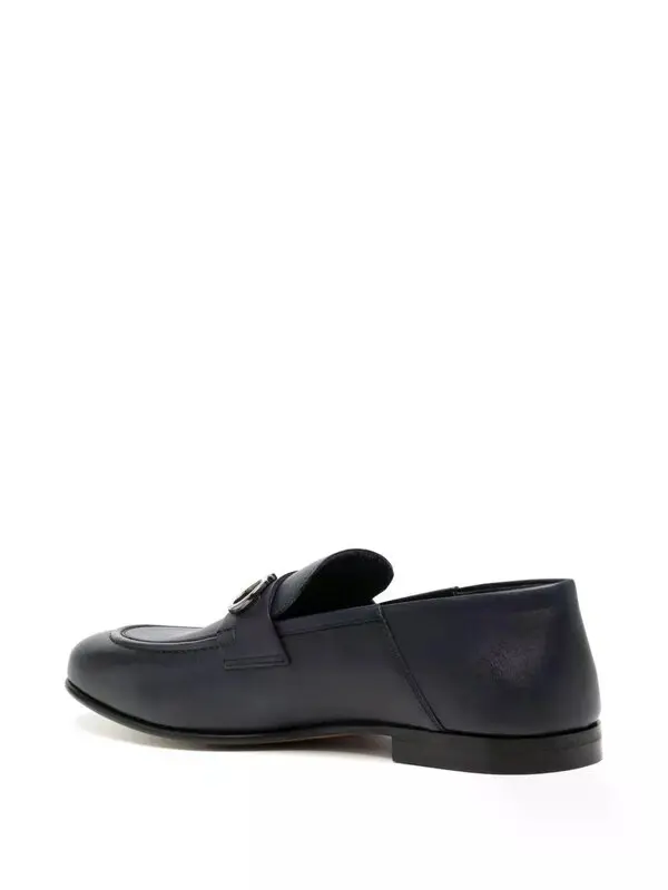 FERRAGAMO Gancini Leather Loafers