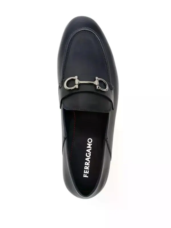 FERRAGAMO Gancini Leather Loafers