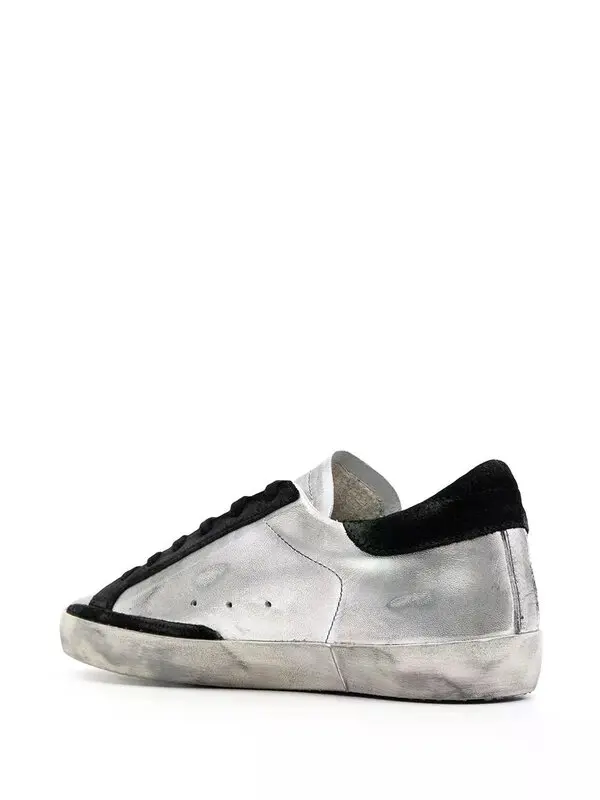 GOLDEN GOOSE Super-star Trainers In Leather With Contrasting Inserts