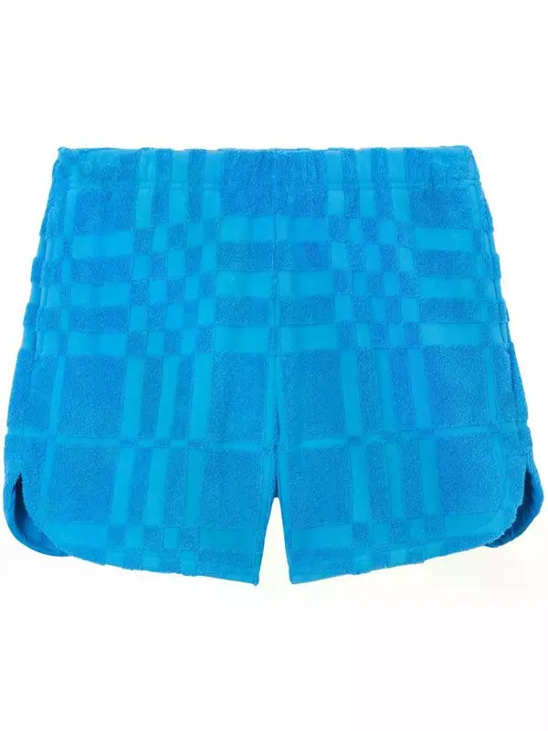 Burberry Check Pattern Cotton Shorts