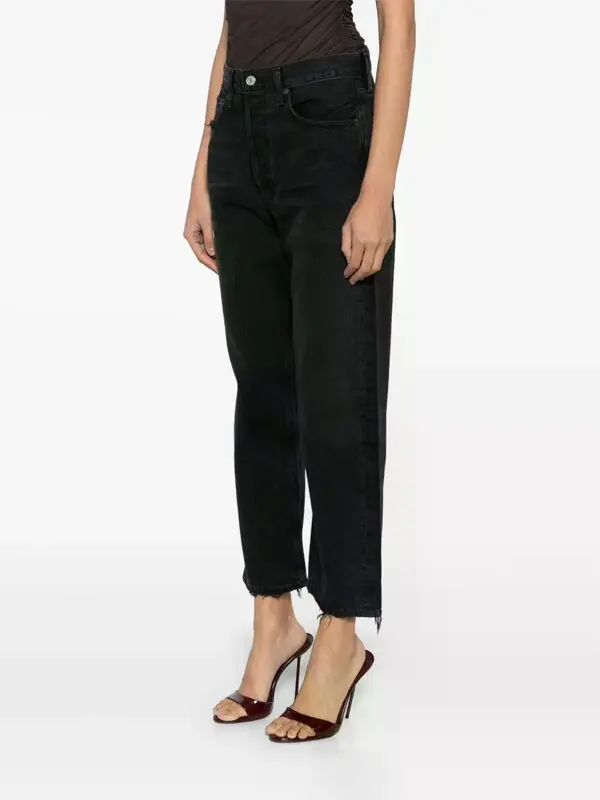 AGOLDE Cropped Distressed Jeans