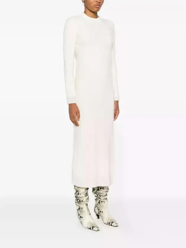 JIL SANDER Layered Wool Midi Dress