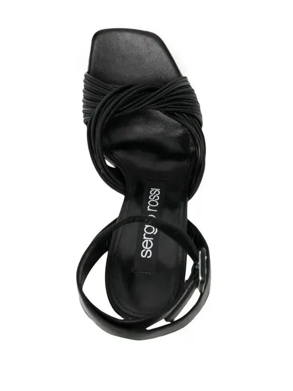 SERGIO ROSSI Akida 130mm Block Heel Sandals