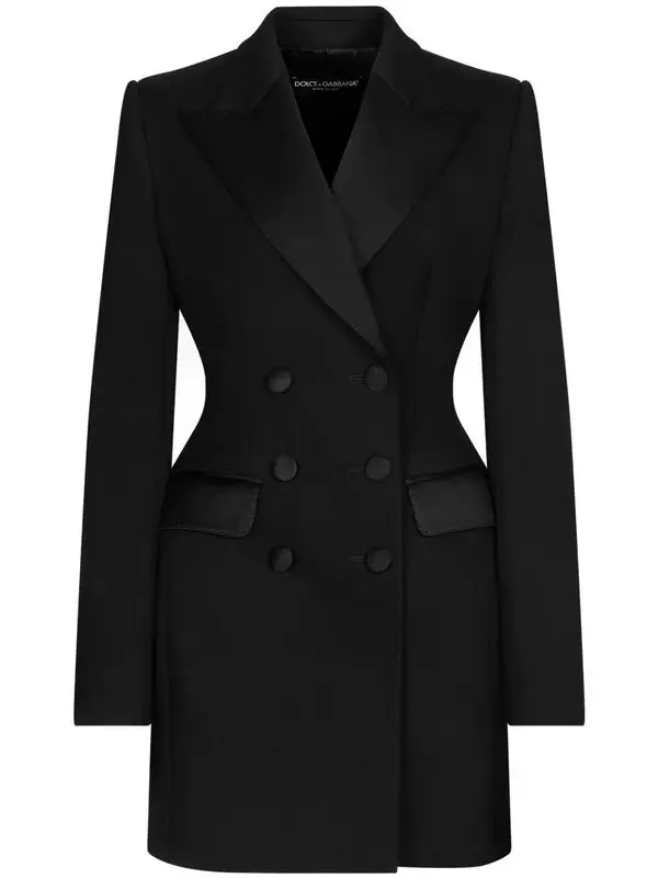Dolce & Gabbana Double-breasted Virgin Wool-blend Jacket