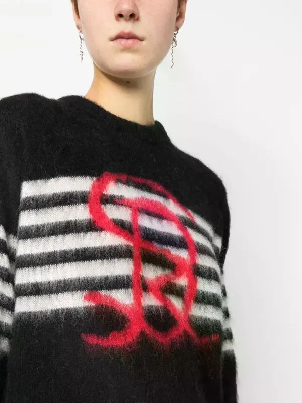 Sonia Rykiel Paris Intarsia-knit Logo Jumper