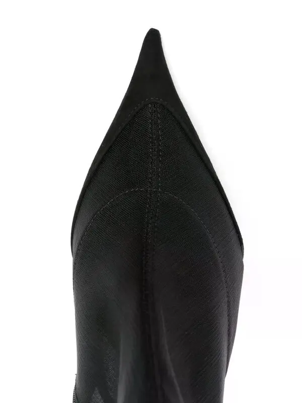 MUGLER 95mm Mesh Ankle Boots