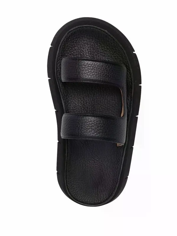 Marsèll Leather Double-strap Slip-on Sandals - Black