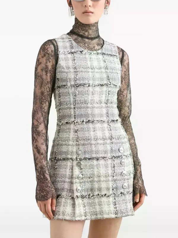 Dolce & Gabbana Chantilly Lace Top - Grey