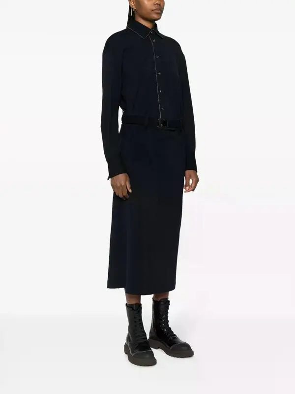 Brunello Cucinelli Monili Chain Detail Shirt Dress