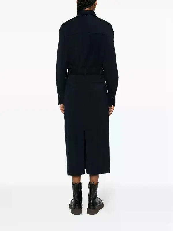Brunello Cucinelli Monili Chain Detail Shirt Dress