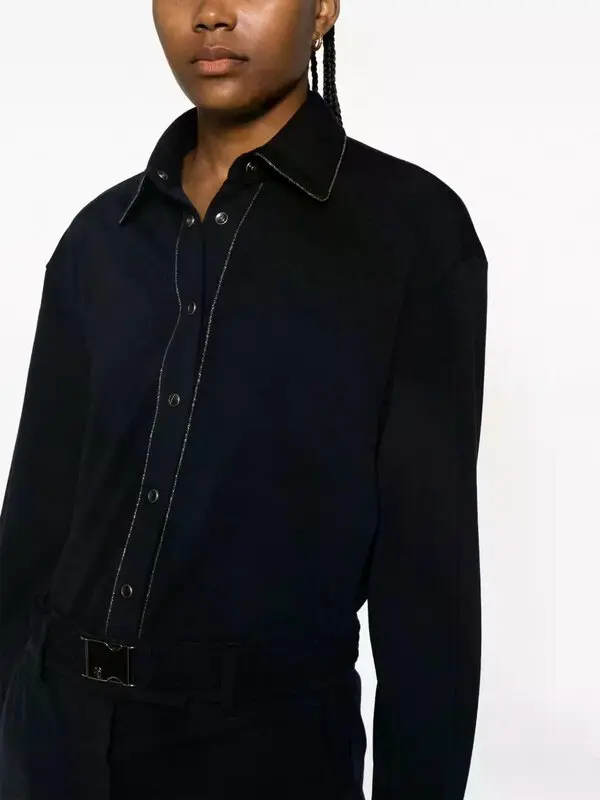 Brunello Cucinelli Monili Chain Detail Shirt Dress
