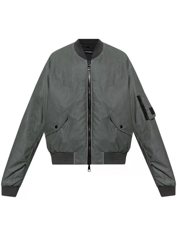 Dolce & Gabbana Classic Bomber Jacket - Grey