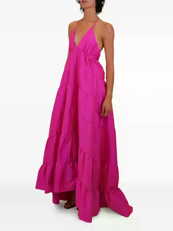 Azeeza Tiered Maxi Dress - Pink