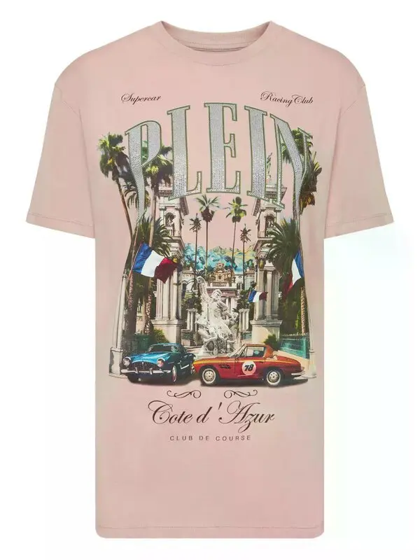 Philipp Plein Graphic Print T-shirt - Pink