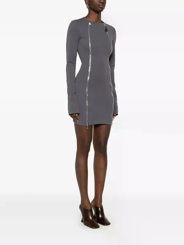 Attico Zipped Mini Dress