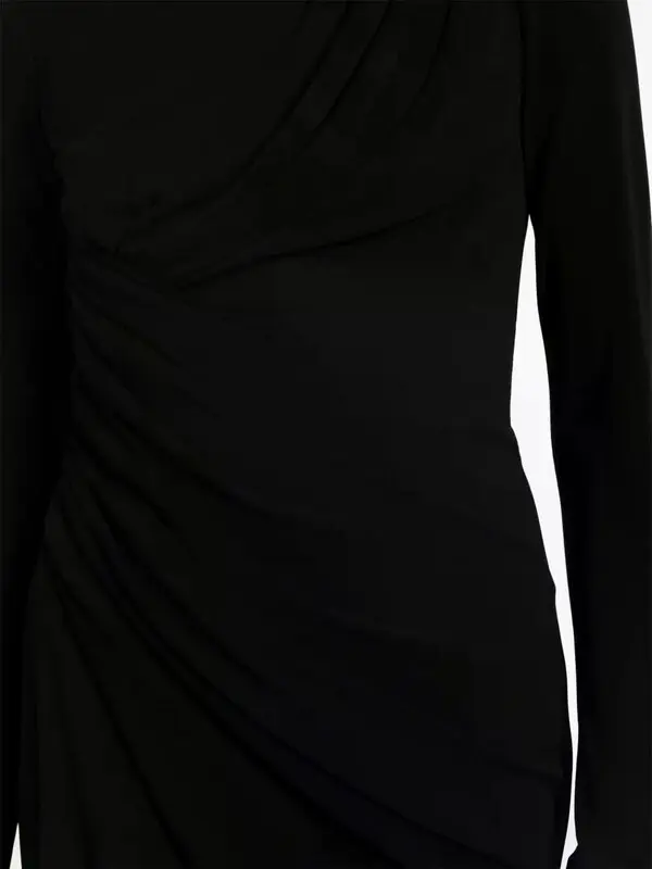 Elie Saab Long-sleeve Draped Gown