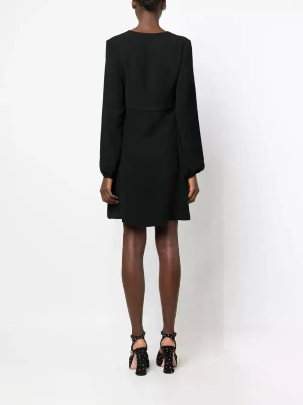 P.a.r.o.s.h V-neck Keyhole Dress - Black