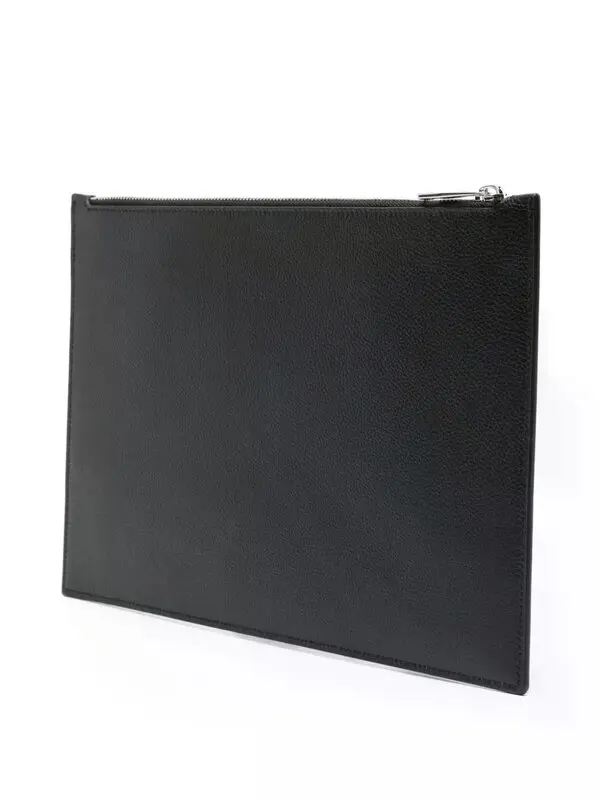 Alexander McQueen Logo Print Leather Clutch Bag