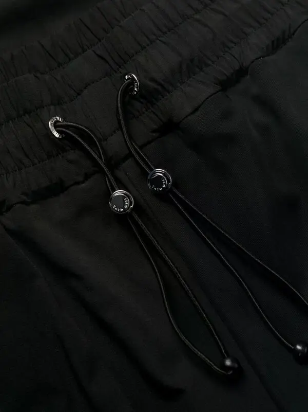 TEAM WANG DESIGN Elasticated Track Shorts - Black