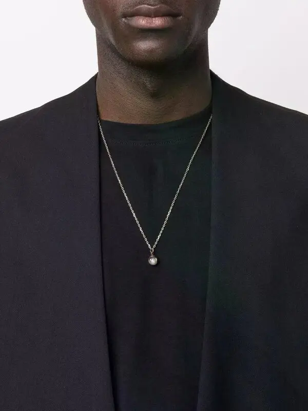 Emanuele Bicocchi Sterling Pearl Pendant Necklace