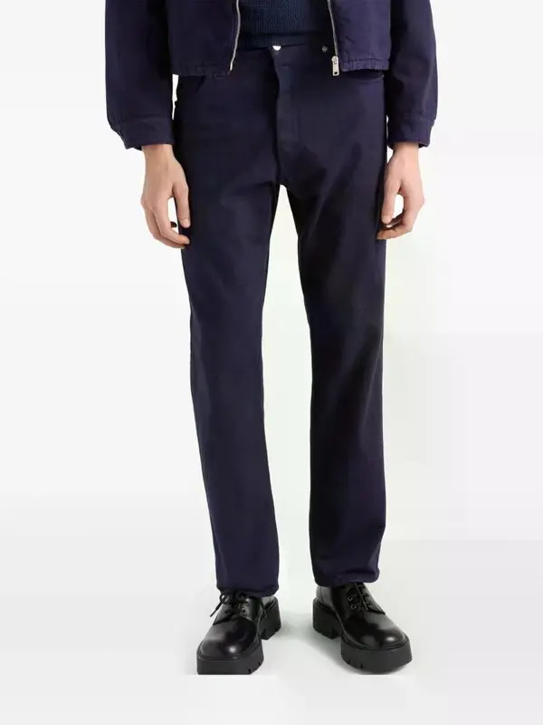 Prada Logo Straight Leg Jeans