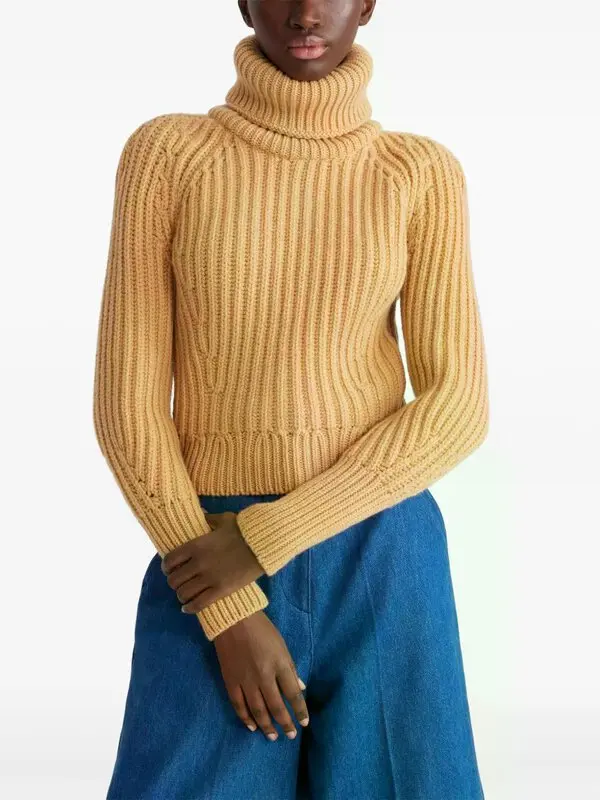 PATOU Ribbed Roll-neck Sweater